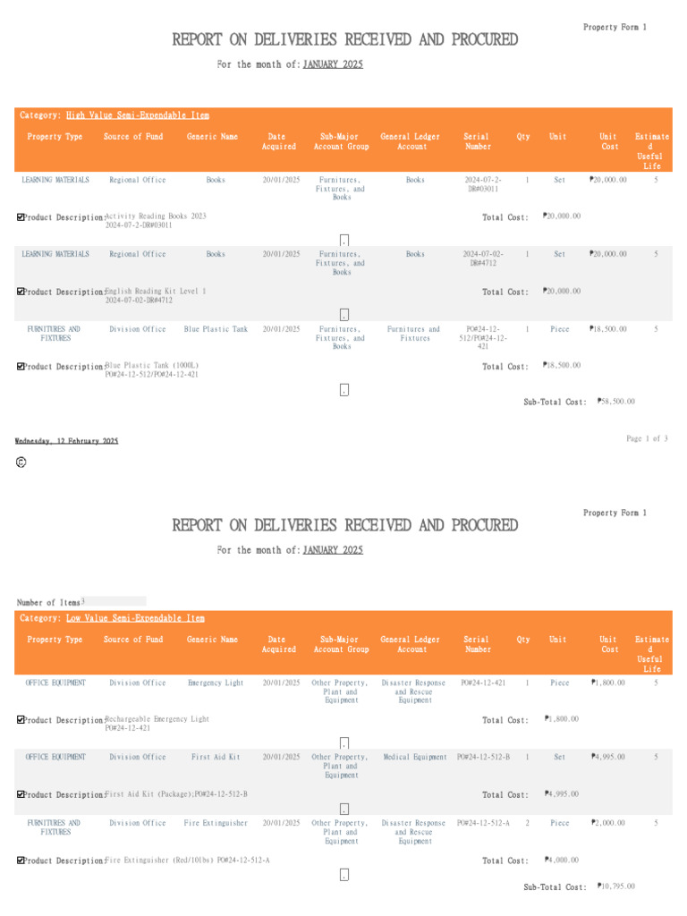 Delivery Report | PDF