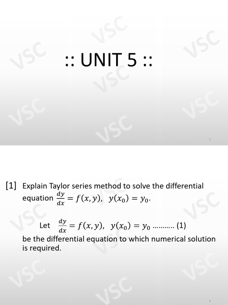 Taylor's Series | PDF