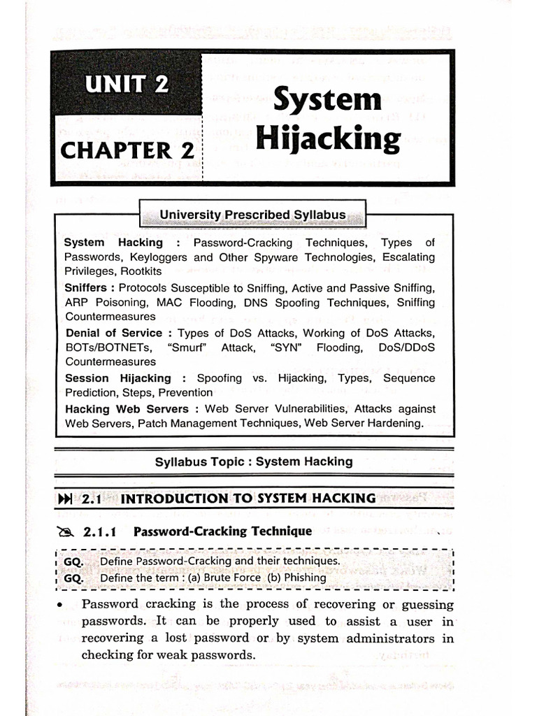 Ethical Hacking Notes for UG | PDF | Denial Of Service Attack | World ...