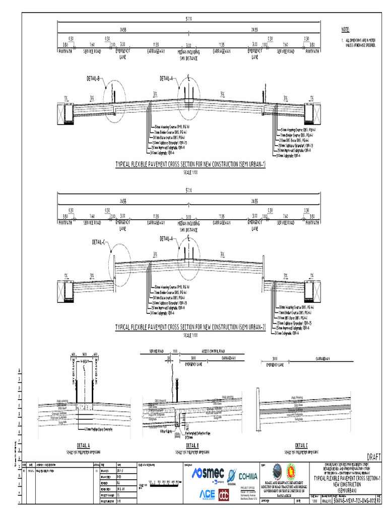 Pavement Typical Cross Section_0124 1 | PDF | Road Transport | Land ...