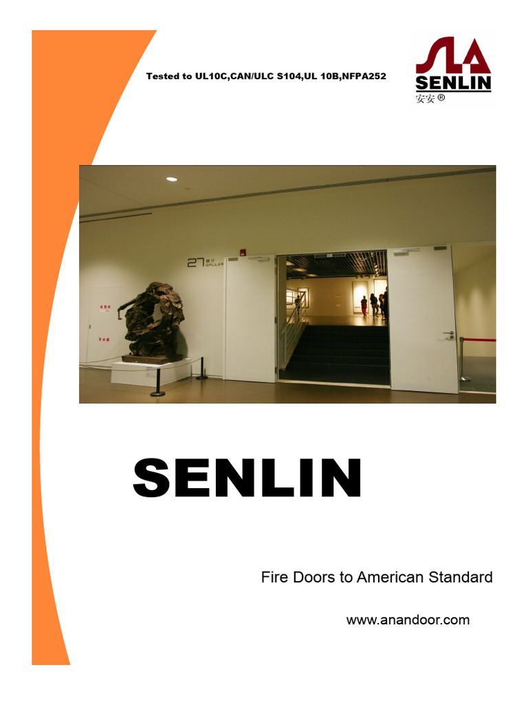 04 Senlin_UL-fireproof door | PDF | Door | Building Engineering