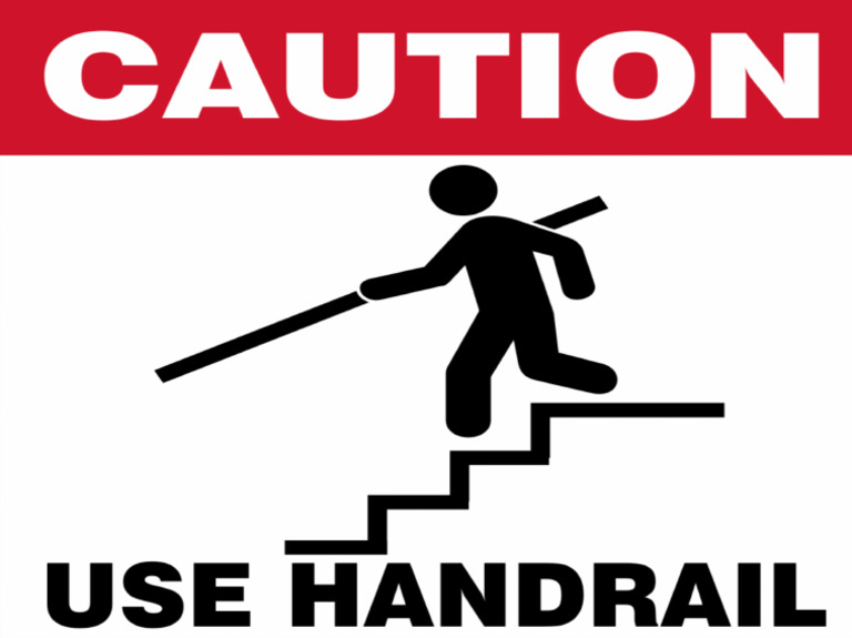 Staircase Handrail 02 Signage | PDF