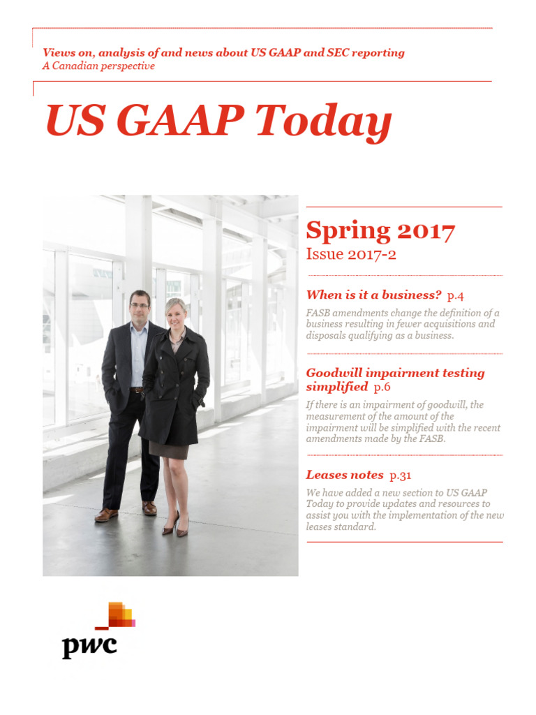 PWC US GAAP Today Spring Mar.2017 | PDF | Fair Value | Generally ...