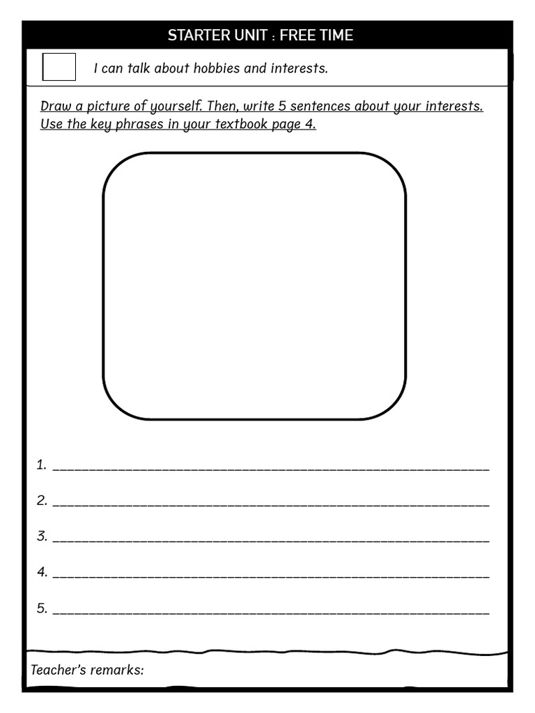 Year 5 Starter Unit Free Time | PDF