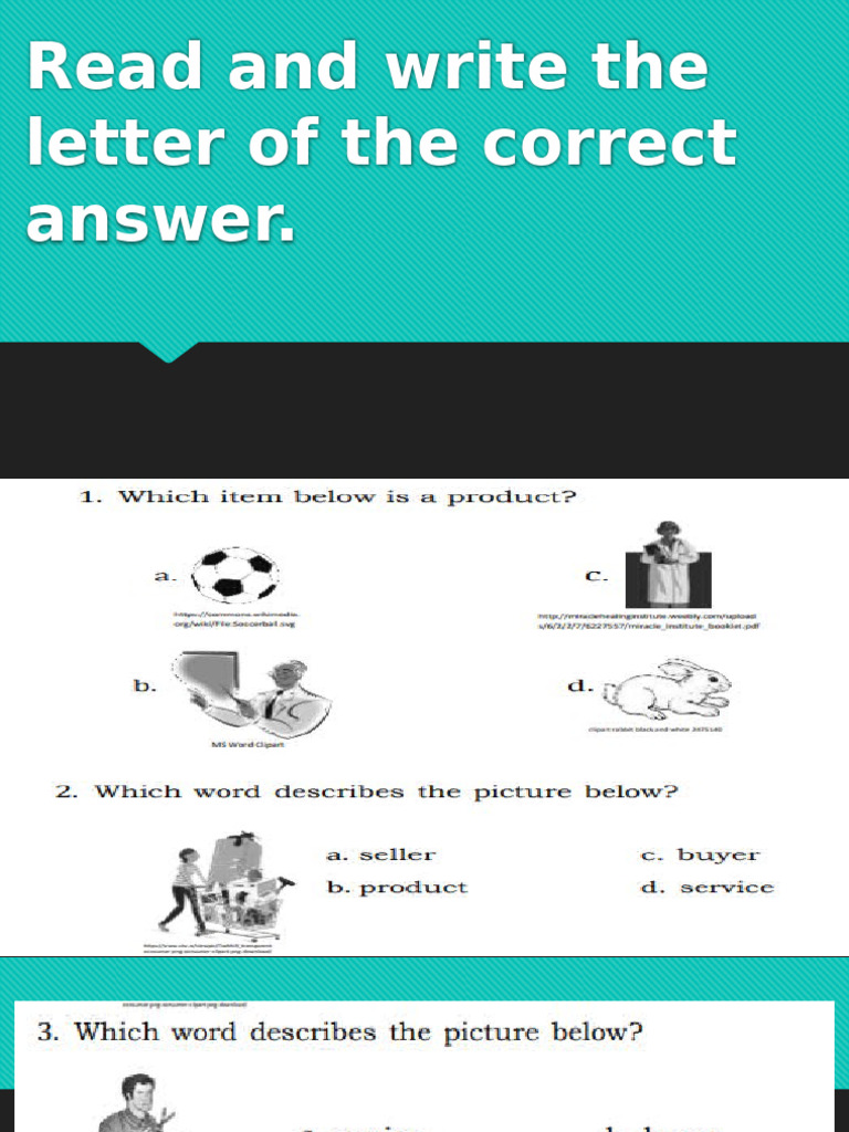 Read and Write The Letter of The Correct | PDF