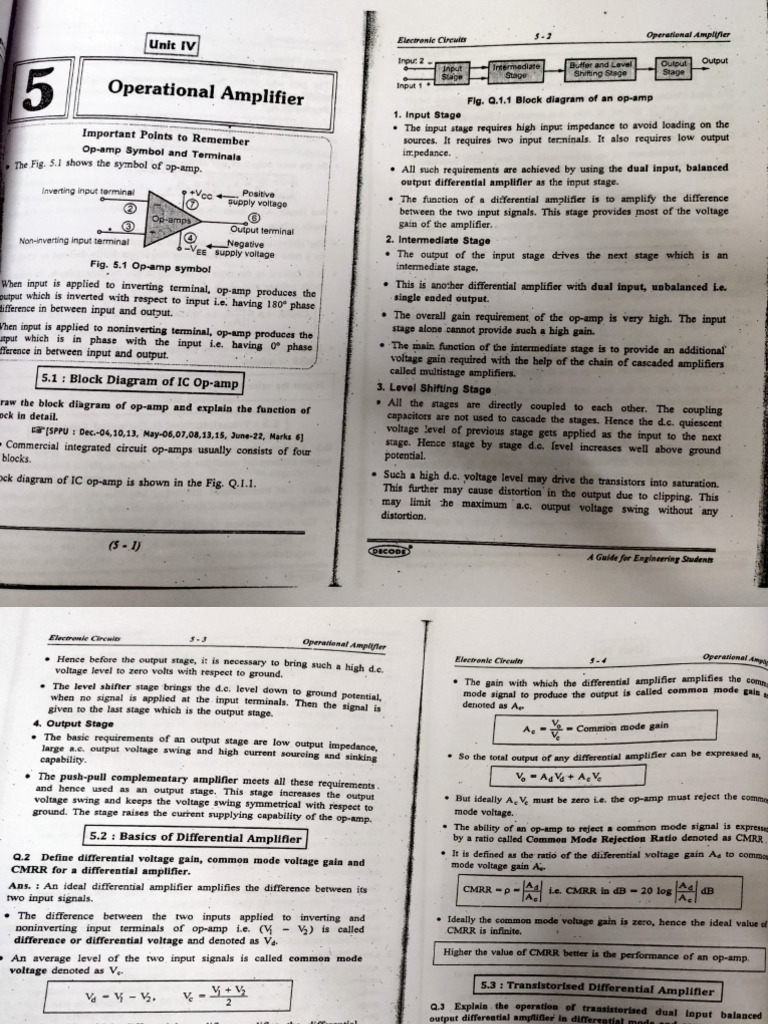 EXC Unit04 Decode | PDF | Operational Amplifier | Amplifier