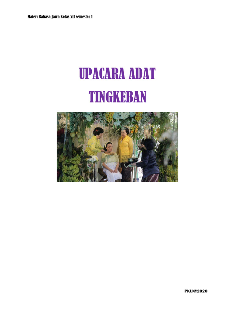 Materi Tingkeban | PDF