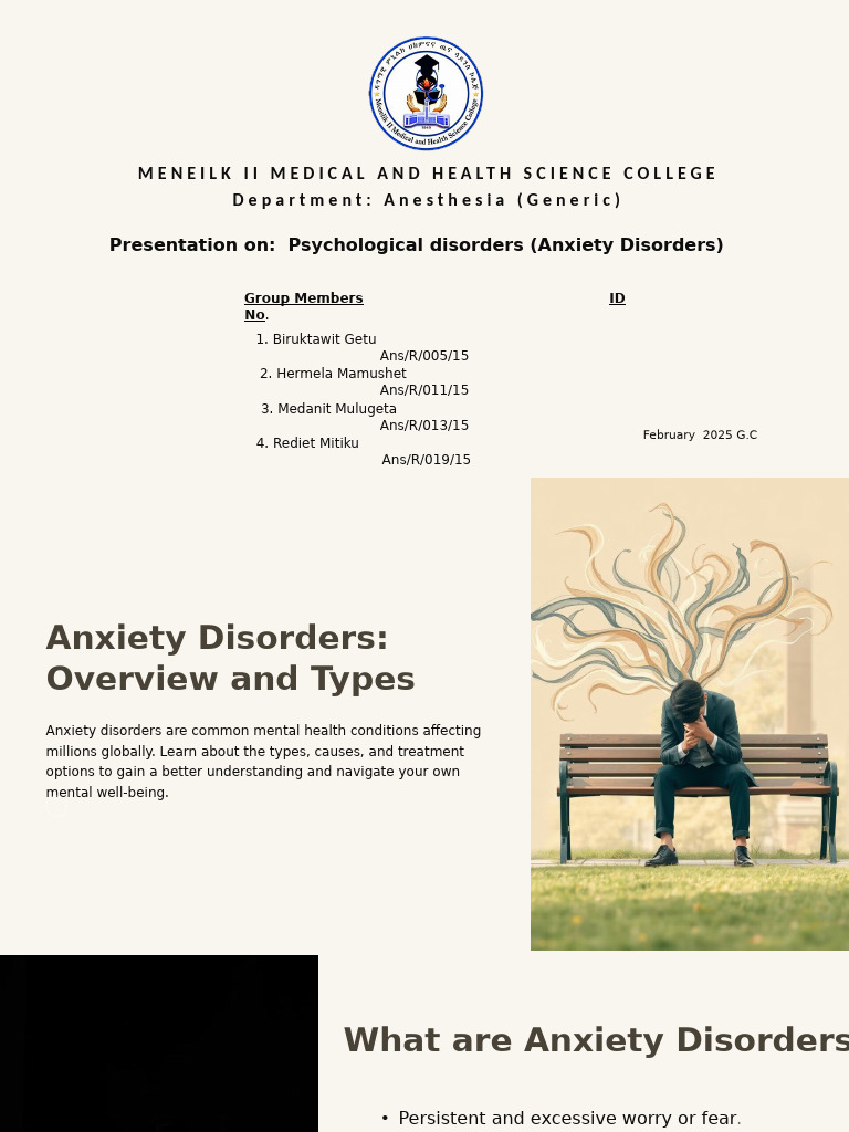 Anxiety Disorders Overview and Types | PDF | Anxiety Disorder | Anxiety