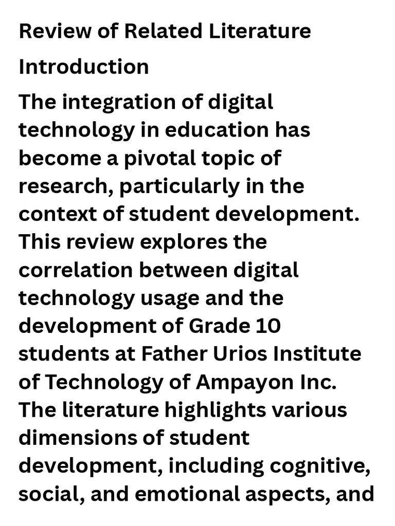 Impact of Digital Tech on Student Growth | PDF | Learning | Cognition