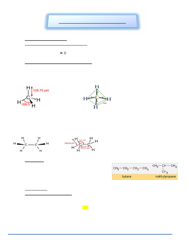 Exemples d'alcanes ramifiés | PDF | Alcane | Chimie organique