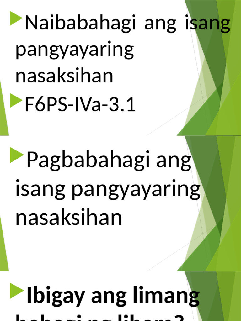 Naibabahagi Ang Isang Pangyayaring Nasaksihan F6Ps-Iva-3.1 | PDF
