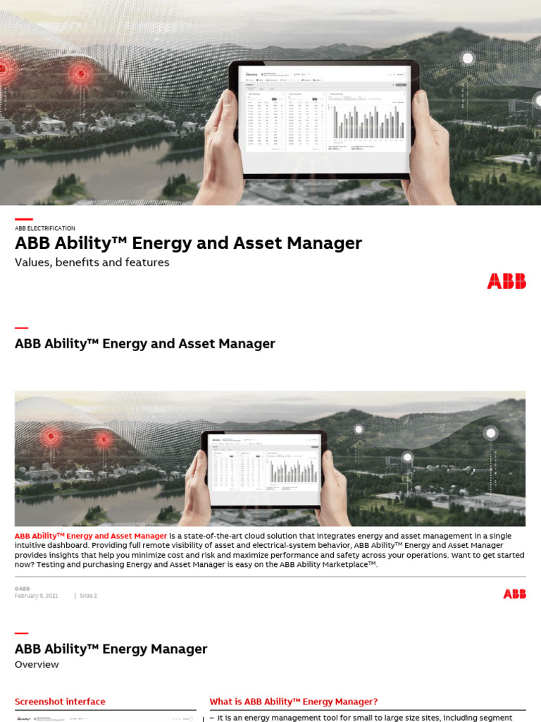 ABB Ability Energy and Asset Manager - Benefits-Features rev1 | PDF ...