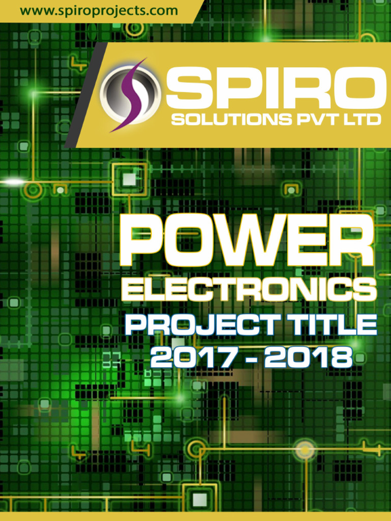 Power Electronics Project Titles 2017 | PDF | Power Inverter | Power ...