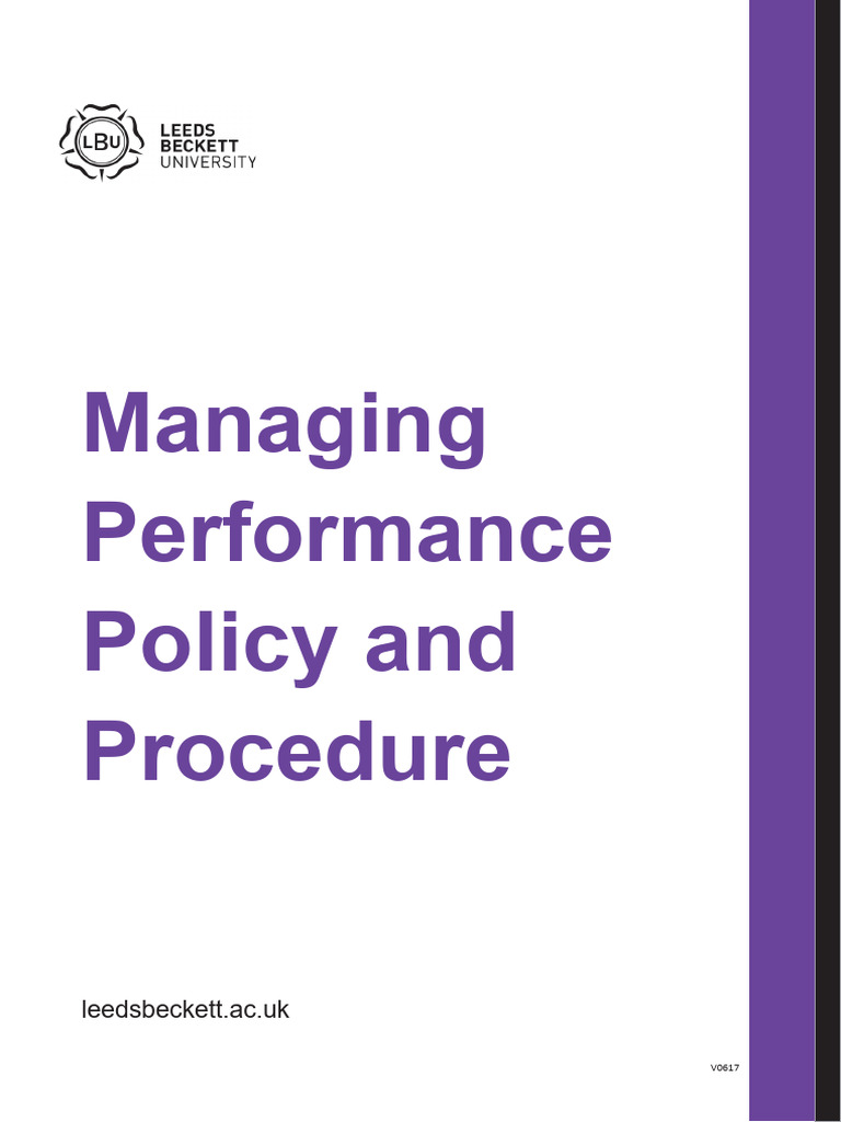 UPHR Performance Management Policy and Procedure | PDF | Employment ...