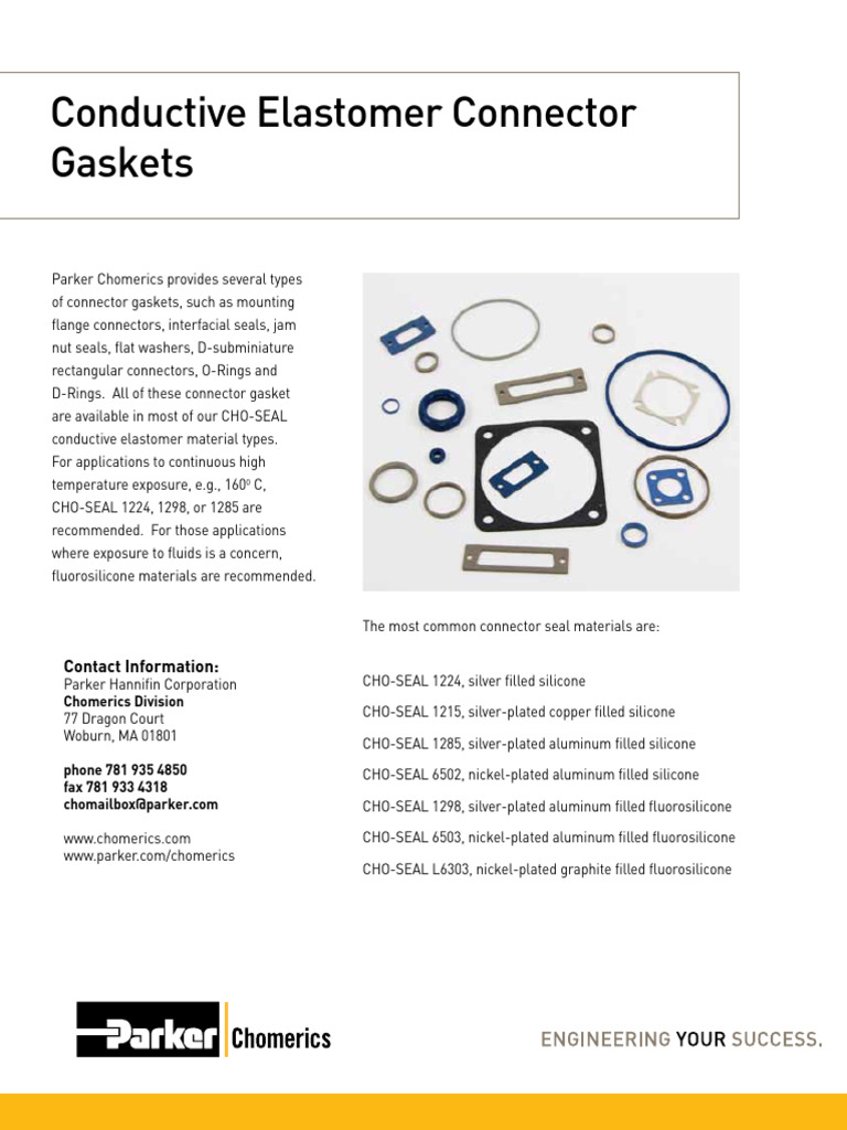 Parker Conductive Elastomer | PDF | Silicone | Electrical Connector