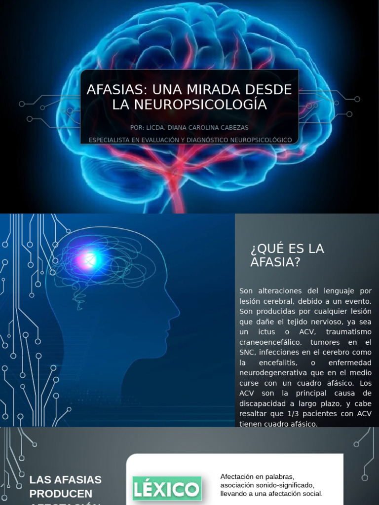 Presentación Afasias | PDF | Afasia | Neuropsicología