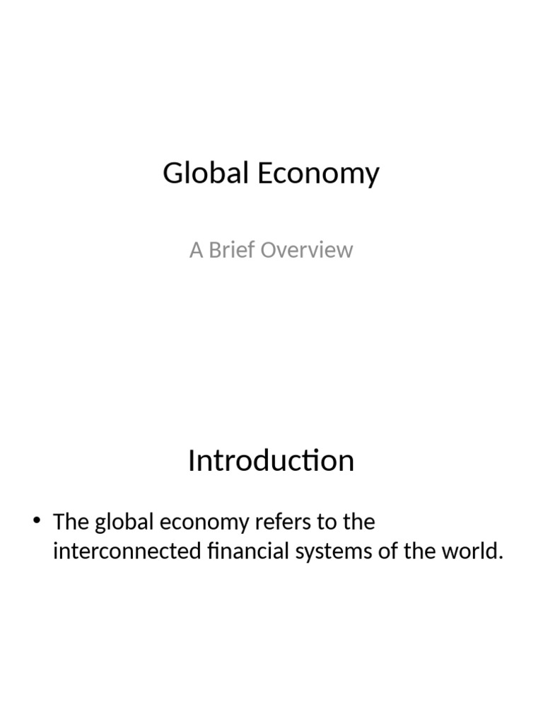 Global Economy | PDF