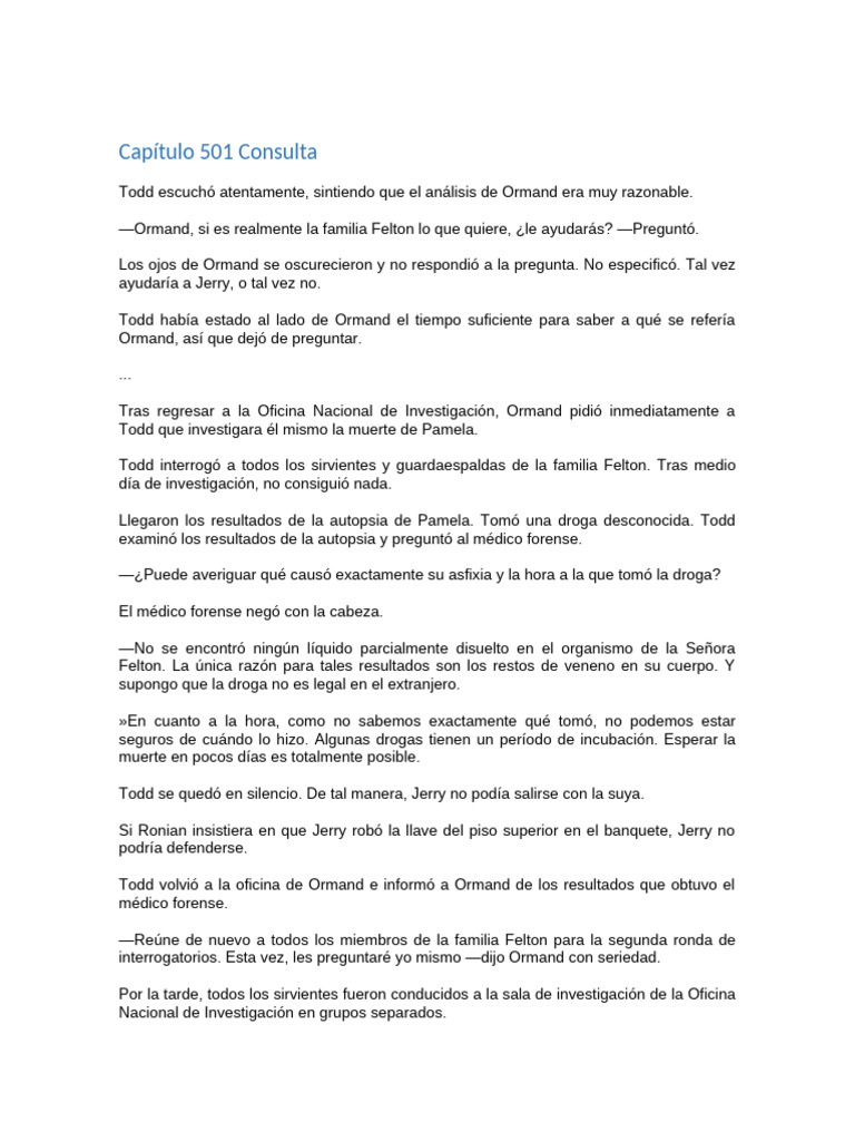 Corregido Capítulo 501 | PDF