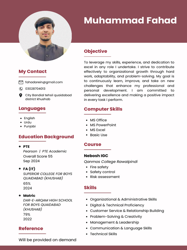 Fahad CV | PDF