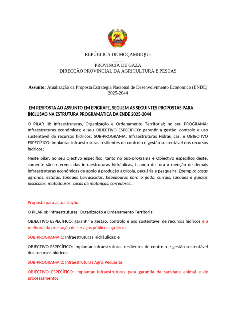 Atualização da ENDE 2025-2044 | PDF