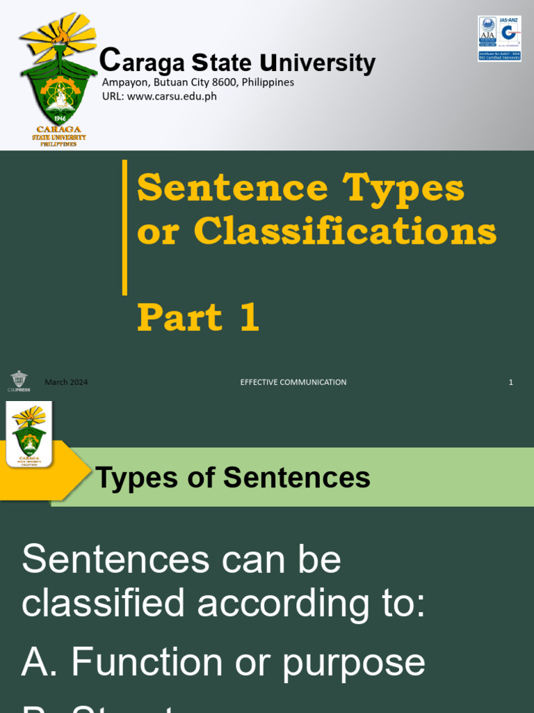 Sentence-Types_Part-1 | PDF | Sentence (Linguistics) | Question