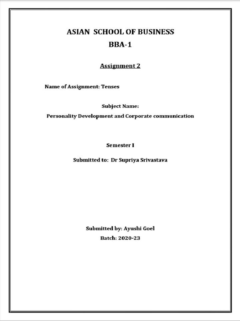 PDCC Ayushi Goel BBA Assignment-2 | PDF