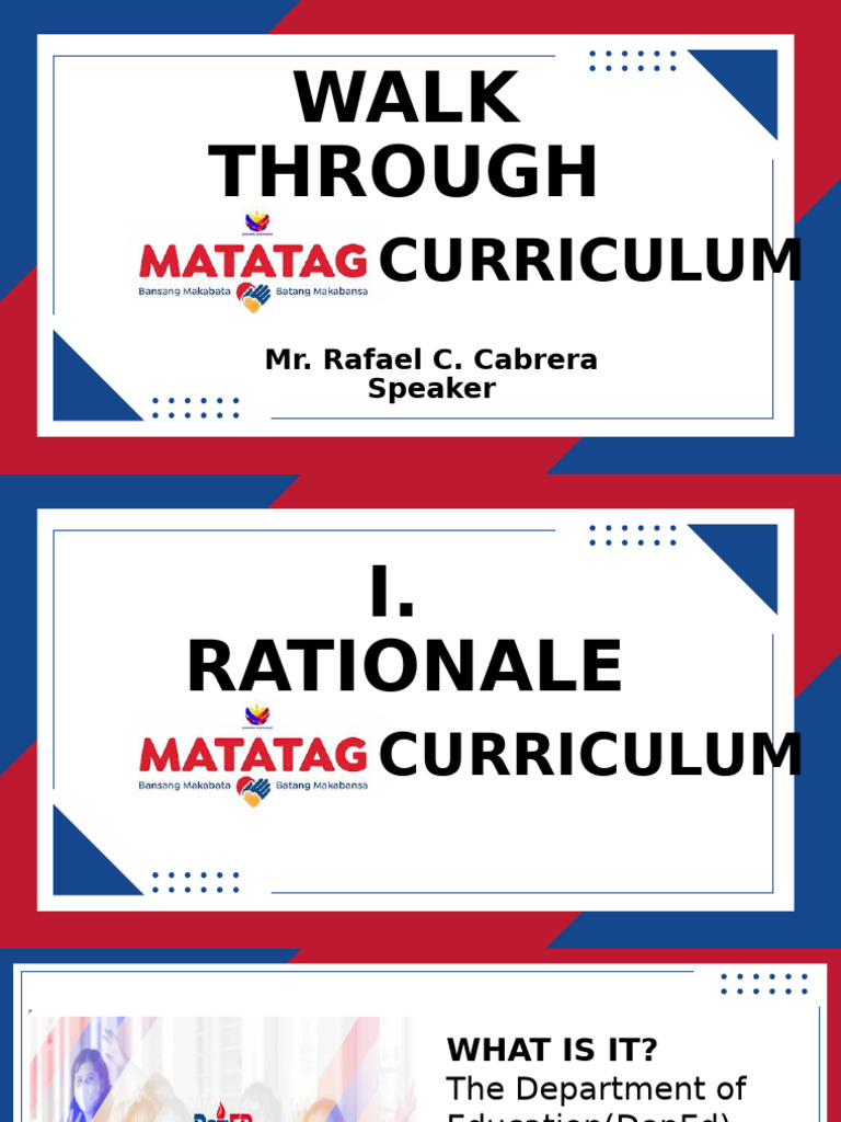 Walking Through Matatag CurriculumRAF GAME - LITERACY AND ...