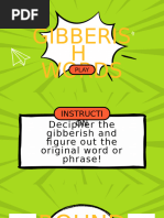 Say the Color, Not the Word Game | PDF