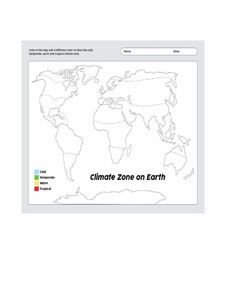 World Climate Map Worksheet - 35725.png | PDF
