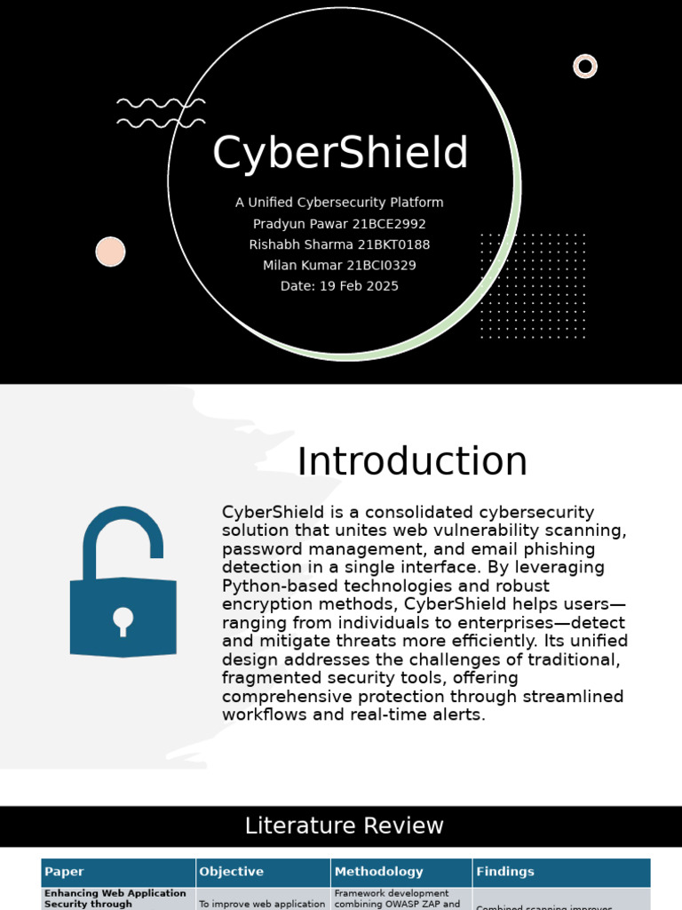 CyberShield[1] | PDF | Security | Computer Security