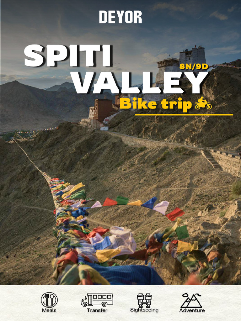 Spiti Valley Bike Trip 8N9D BIKe | PDF