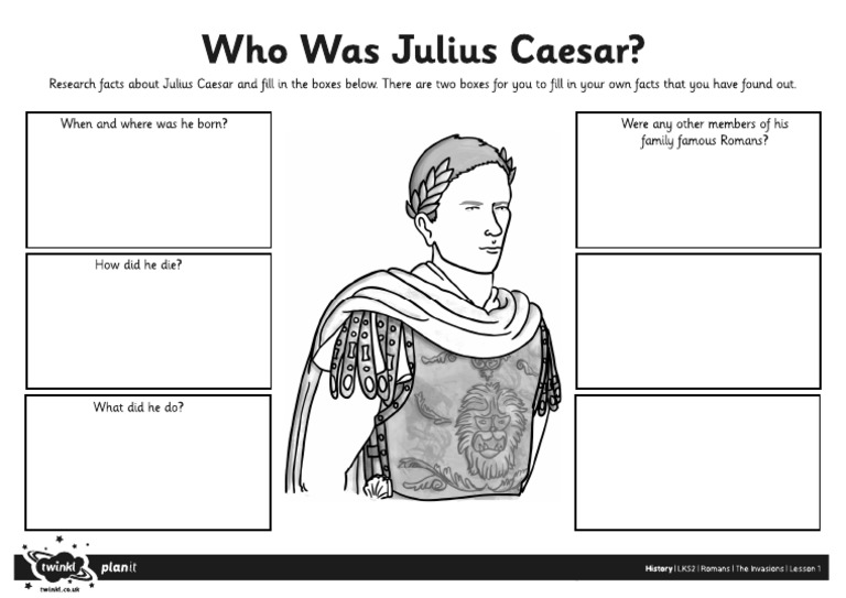 activity-sheet-who-was-julius-caesar | PDF