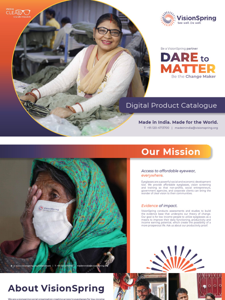 DIGITAL Product Catalogue India VisionSpring Dare To Matter VS5221D Digital | PDF | Glasses | Lenses
