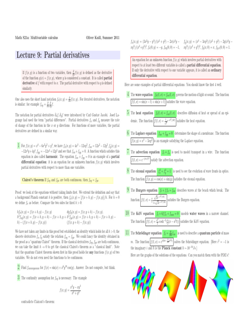 31-partial | PDF | Derivative | Schrödinger Equation