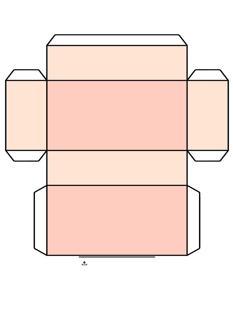 Geometry Cuboid Net Template (21 X 33 CM) | PDF