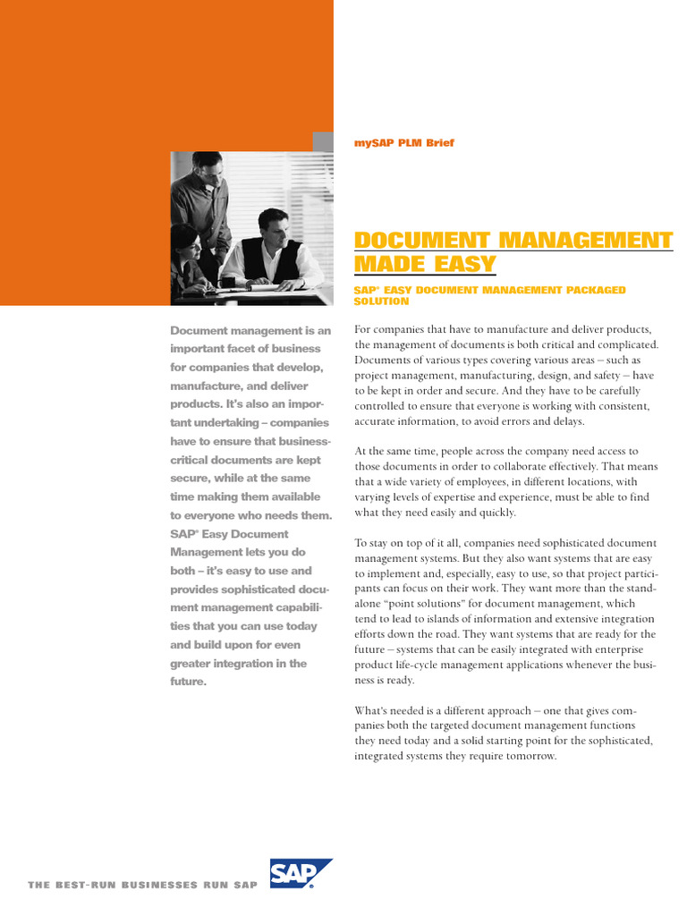 Document management made easy | PDF | Product Lifecycle | Software