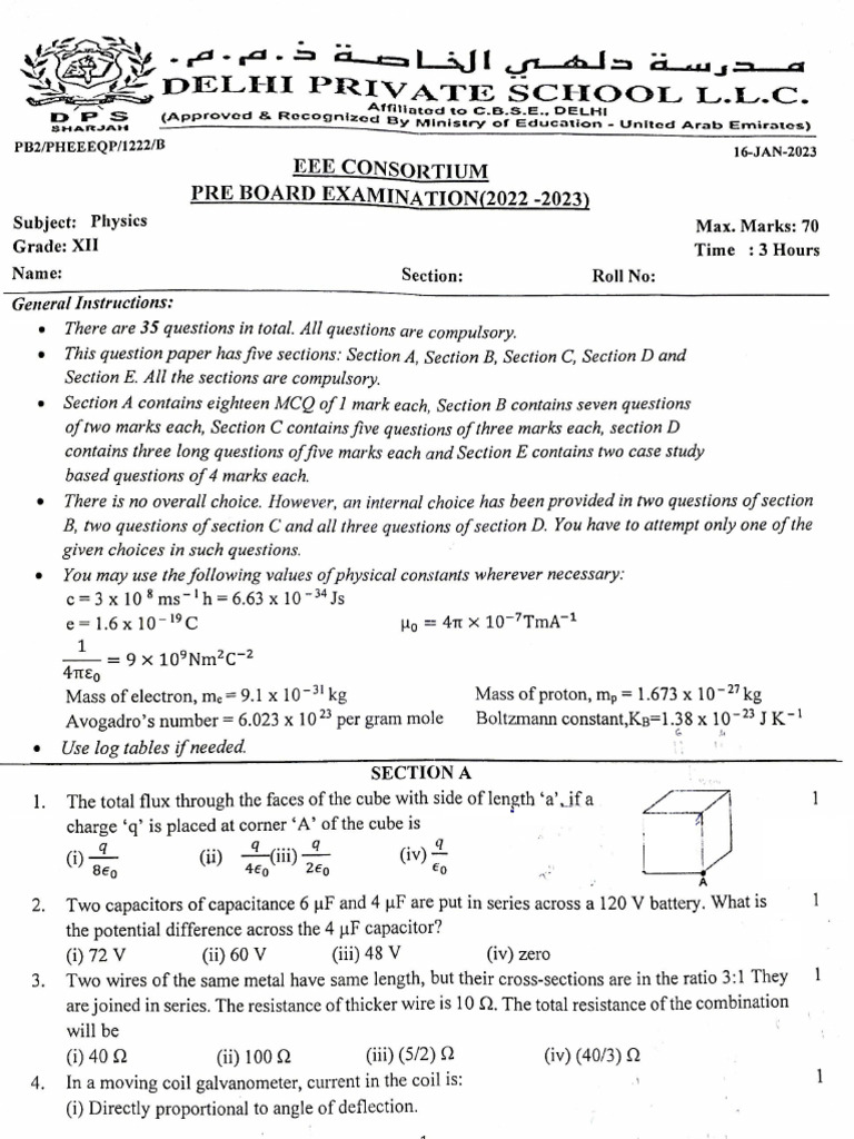 DPSSHJ - Model2 - Jan 2023 - Gr12 | PDF