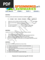 Grade 5 Life Skills 2025 Atps 3 | PDF | Rhythm | Track And Field