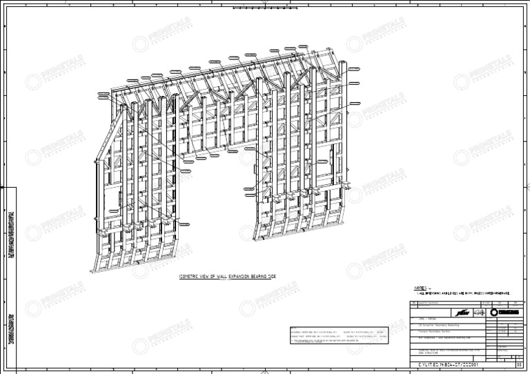Isometric View of Wall Expansion Bearing Side: 00 C.YL1T.ES.19.B24-ST ...