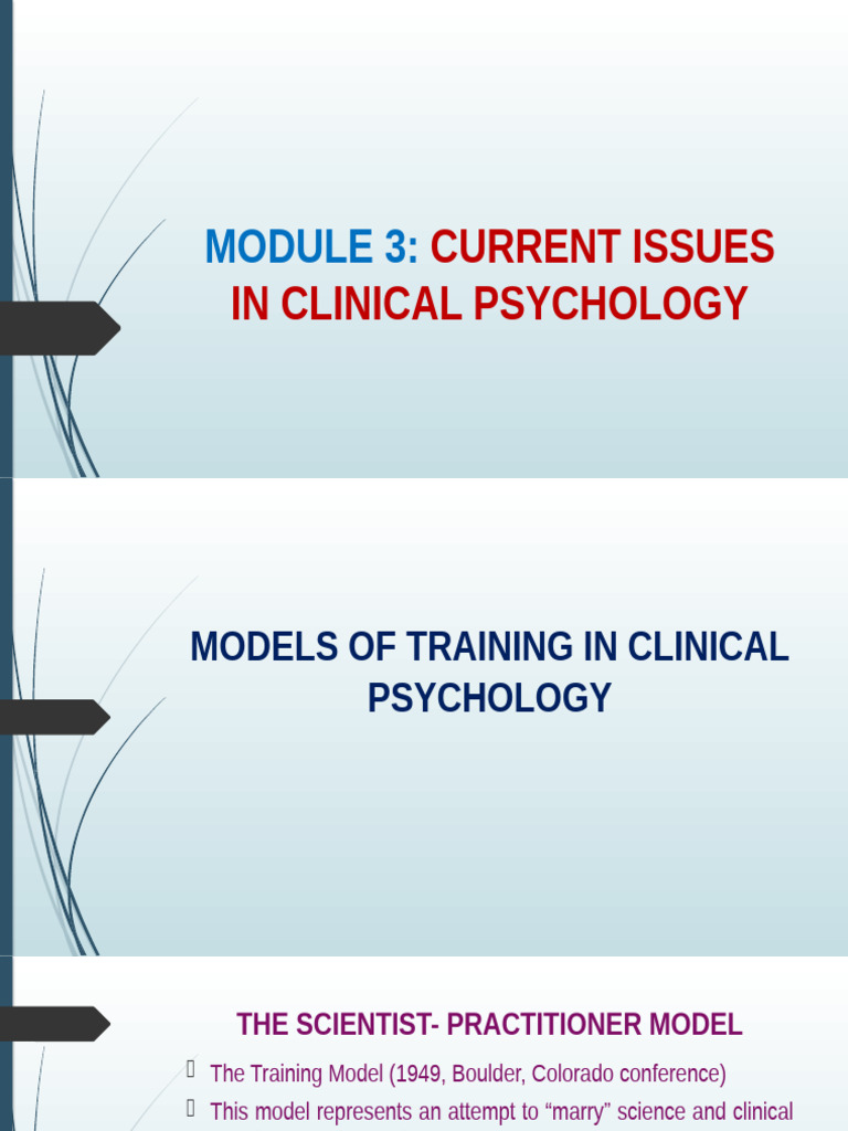 Current Issues in Clinical Psychology | PDF | Clinical Psychology ...