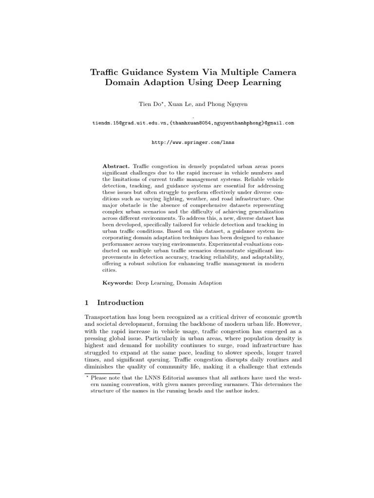 Domain Adaptation Traffic | PDF | Artificial Intelligence ...