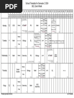 KRSS Timetable Semester 1 2023 - 30 Dec | PDF