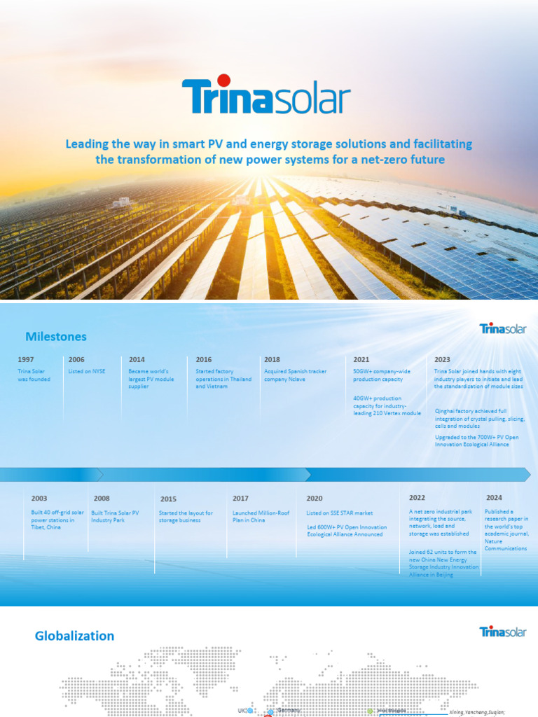 Trina Solar: 2024 Revenue and Milestones | PDF | Photovoltaics | Solar ...