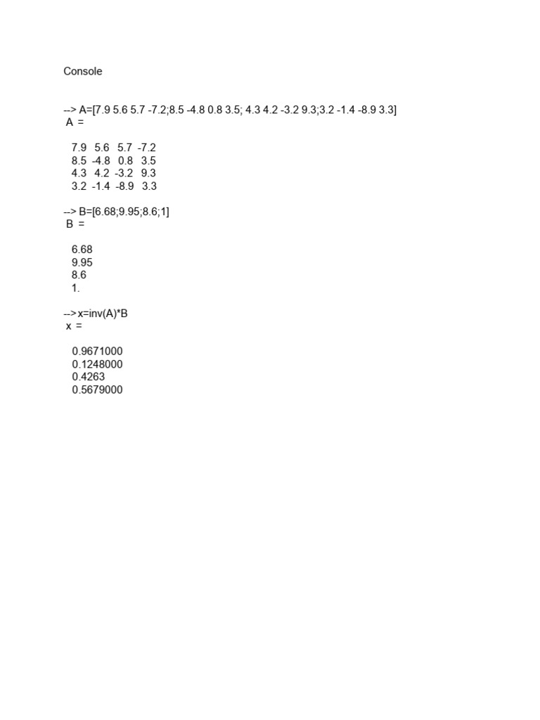 Guass Eliminationmethod | PDF