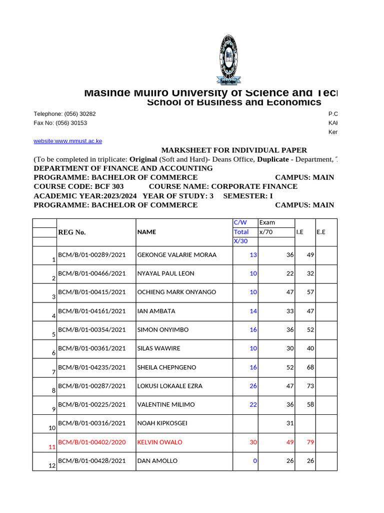 BCF 303- BCOM-1 | PDF