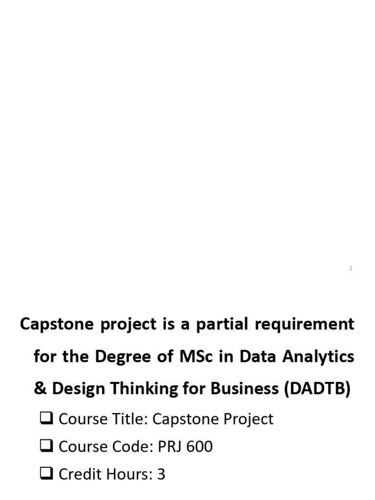 PRJ 600 Capstone Project Brief | PDF | Thesis | Internship
