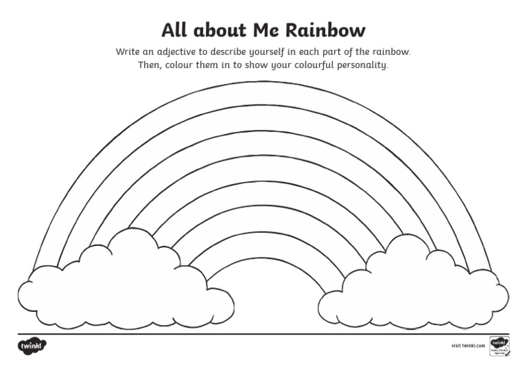 All About Me Rainbow Activity Sheet | PDF