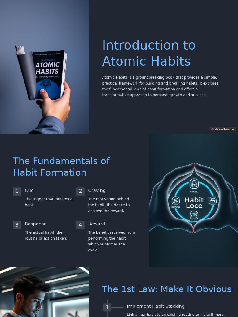 Introduction to Atomic Habits Framework | PDF | Habits | Reward System