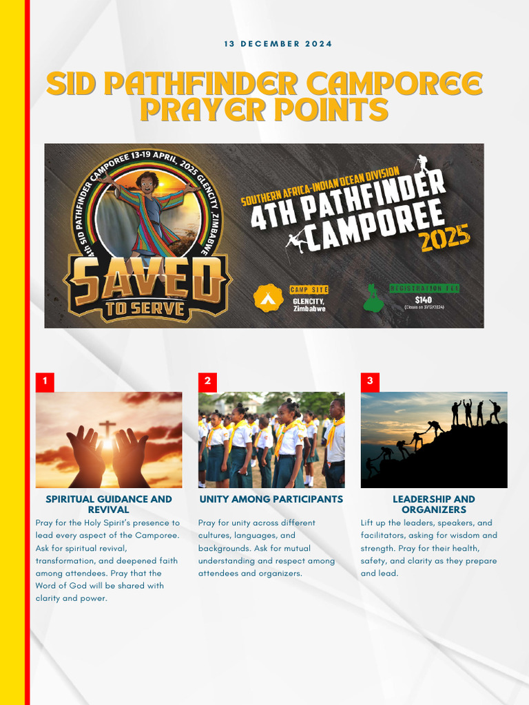 SID Pathfinder Camporee Prayers | PDF | Prayer | Abrahamic Religions