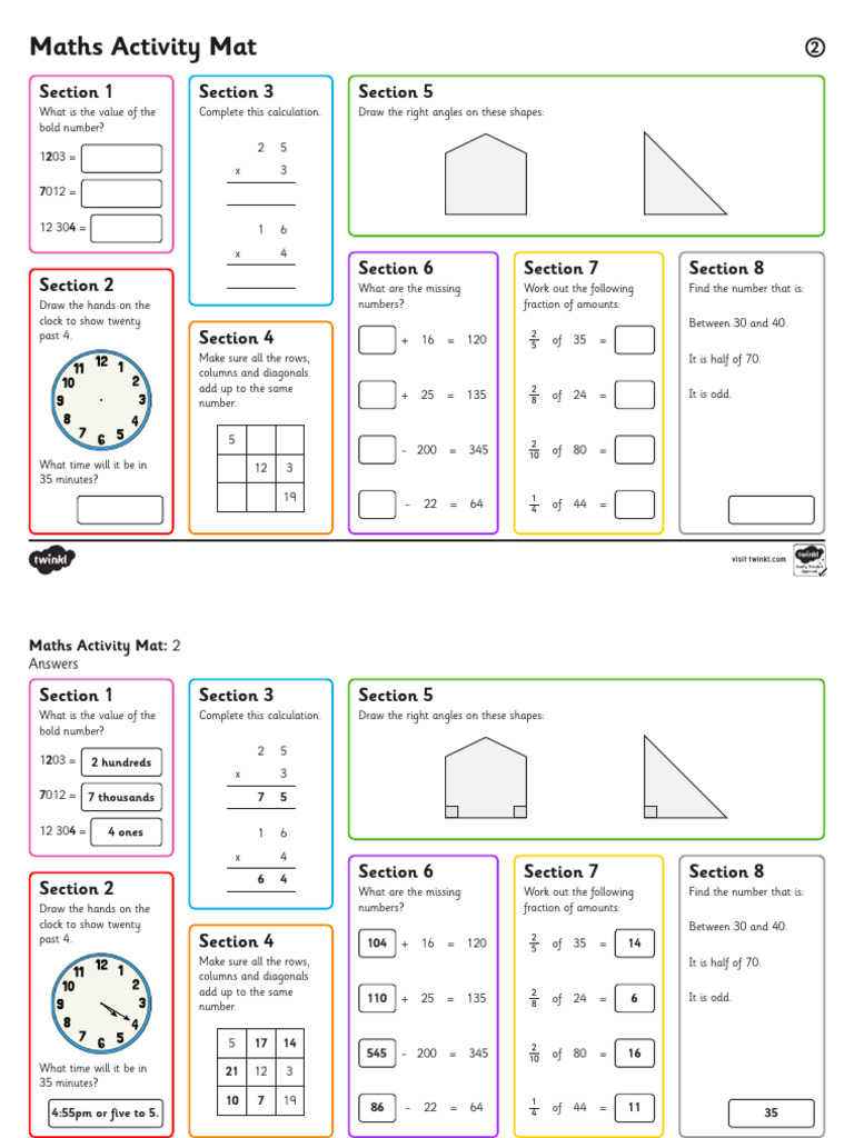 y3-maths-mat-2-medium-ability | PDF | Mathematics